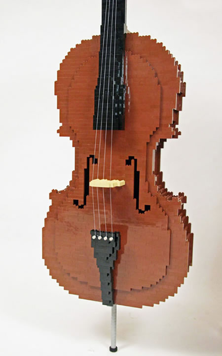 Life sized Cello made from Lego – Newlaunches