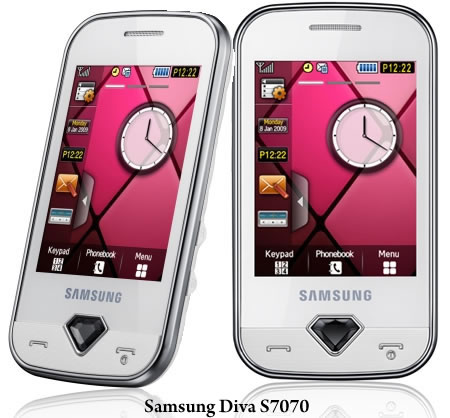 Samsung gets two models with 2010 Diva Collection: Diva S7070 and Diva ...