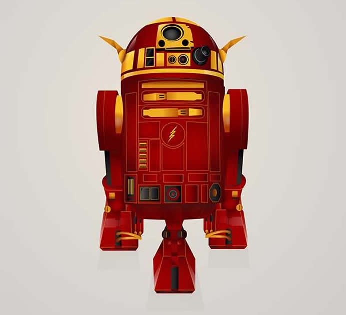 London designer mashes up Star Wars bots and superheroes